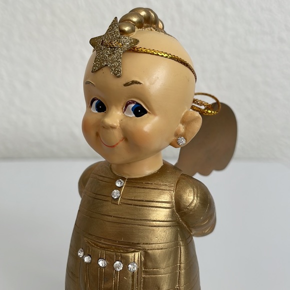 Vintage | Holiday | Vintage 9s Ceramic Badass Angel Figurine | Poshmark
